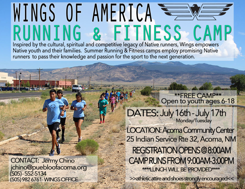 Running and Fitness Camp Acoma Pueblo, NM | Wings of America